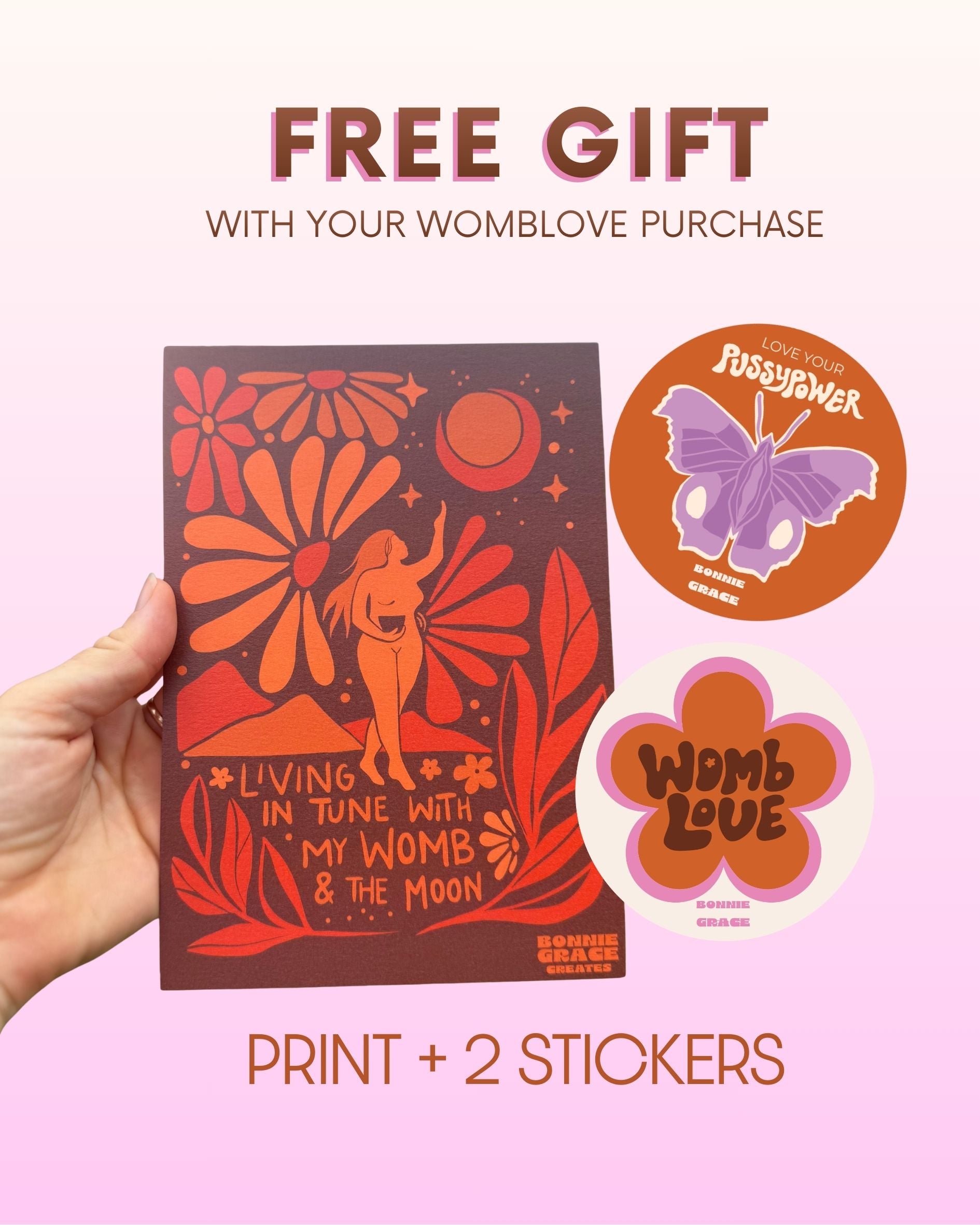 Free Gift: Print + Stickers – Bonnie Grace Creates